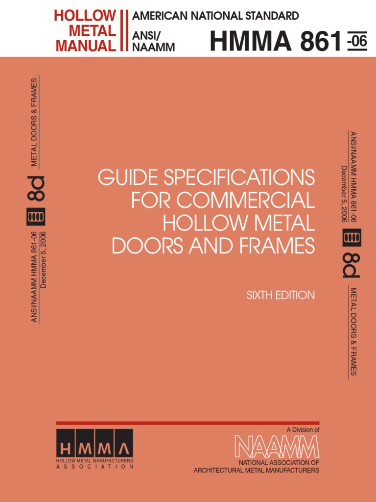 Hmma 861-06 | PDF | Door | Specification (Technical Standard)