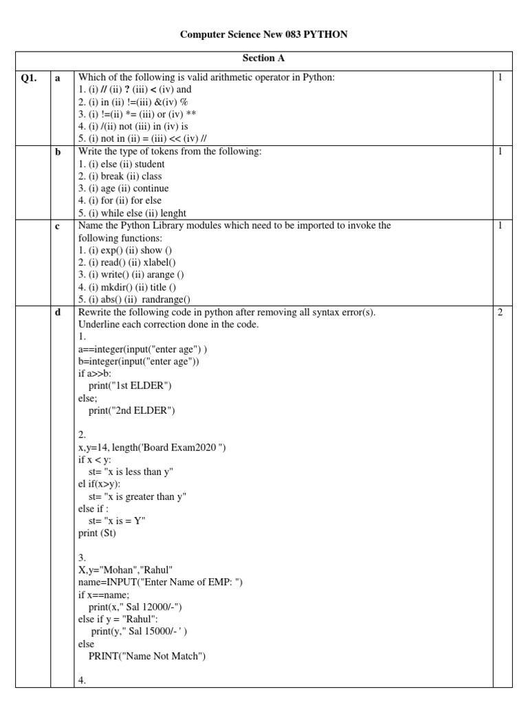 An Analysis of Python Programming Questions and Code Snippets Related ...