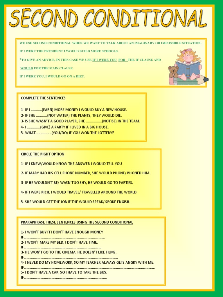 Second Conditional Fun Activities Games 12382 | PDF | Language Arts ...