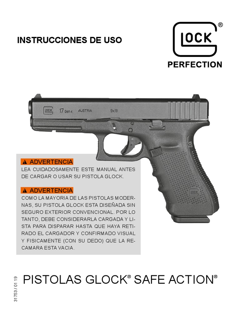 Manual de Glock - Español | PDF | Pistola | Revista (armas de fuego)
