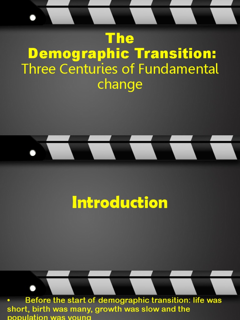 Demographic Transition PowerPoint | PDF | Population Ageing | Economic ...