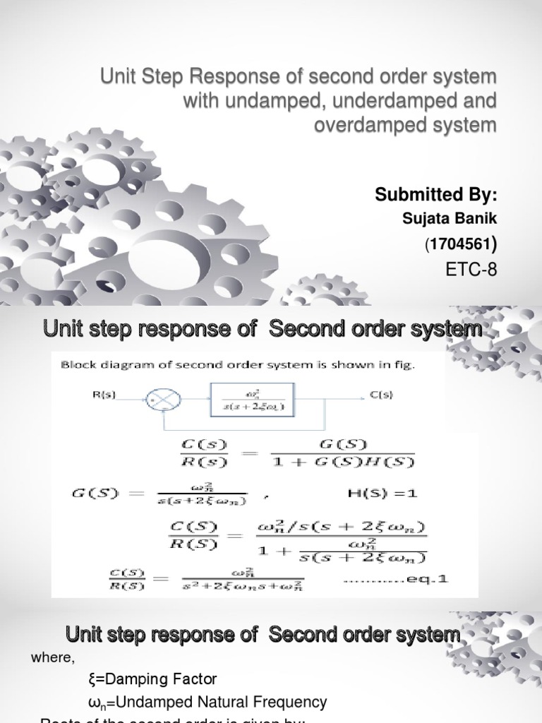 Step Response of Second Order Systems | PDF | Analysis | Functions And ...