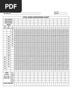 Temperature Pulse and Respiration Rate Chart | PDF