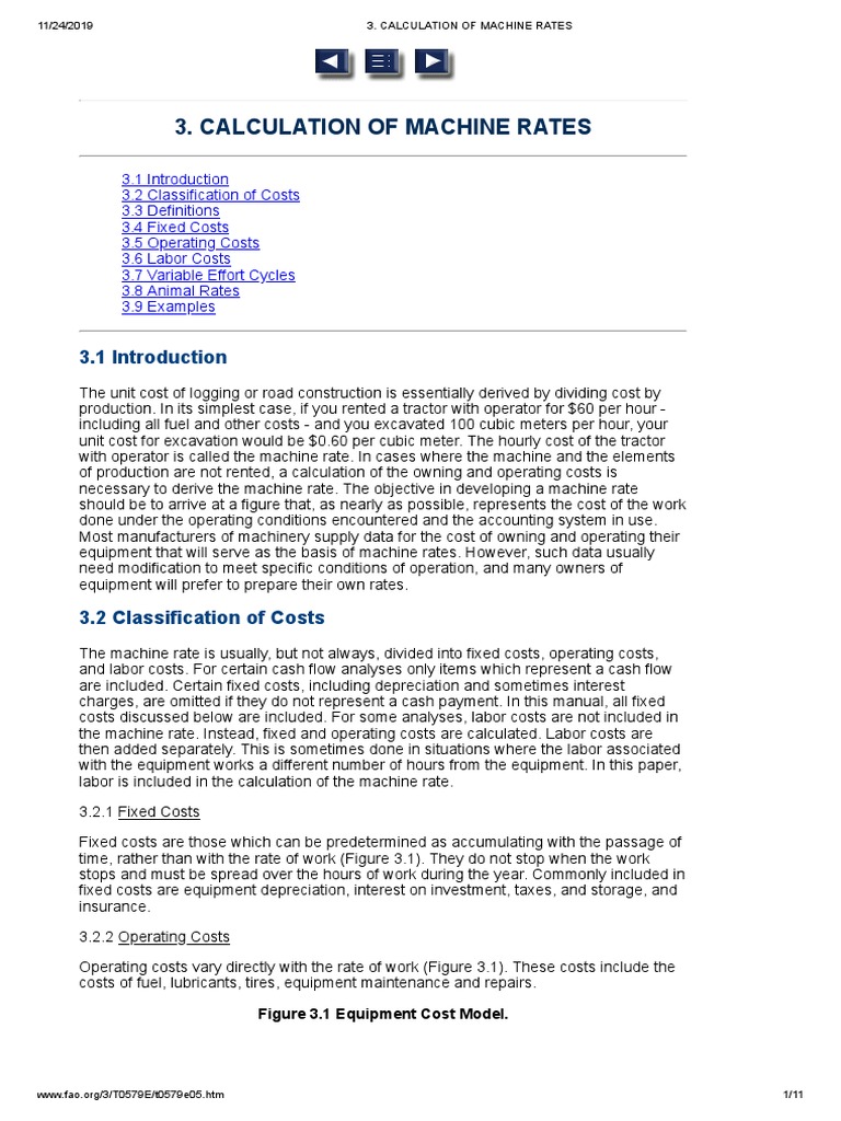 Calculation of Machine Rates | PDF | Depreciation | Tire