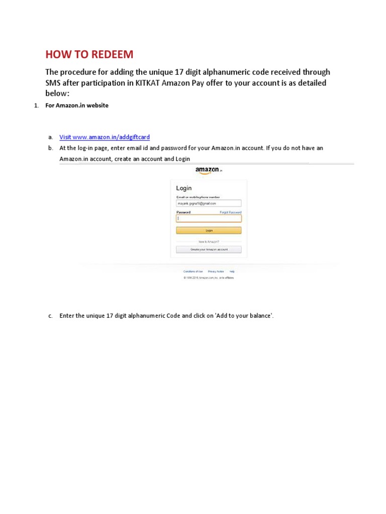 HOW TO Redeem PDF | PDF