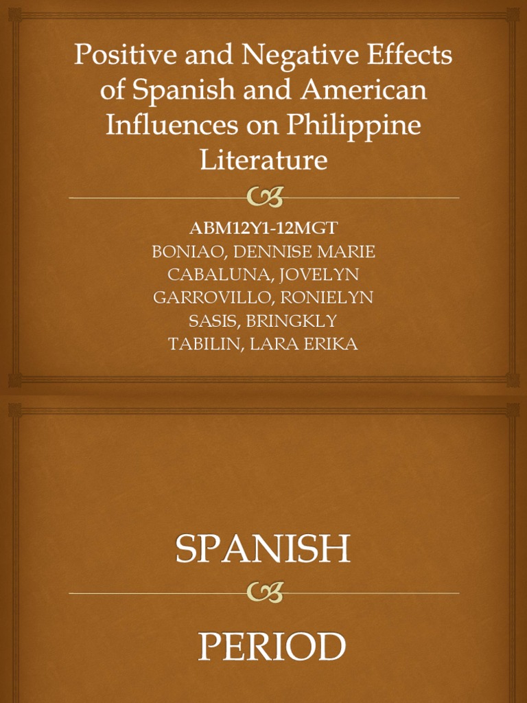 Effects of Spanish and American Colonization | PDF | Tagalog Language ...