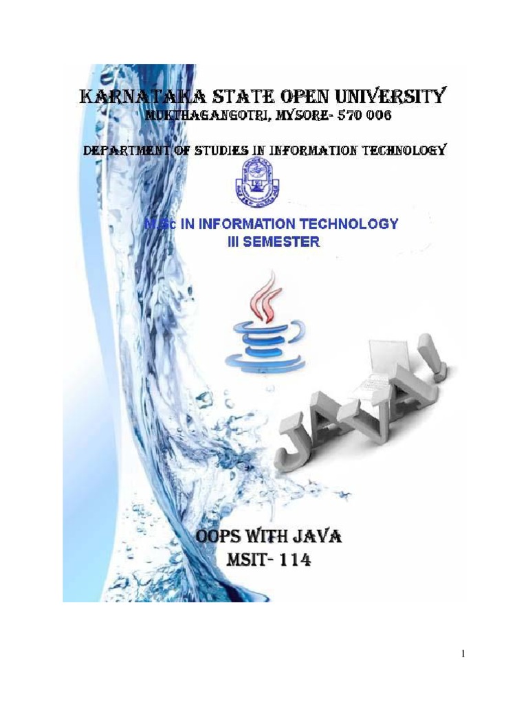 Oops With JAVA PDF | PDF | Inheritance (Object Oriented Programming ...