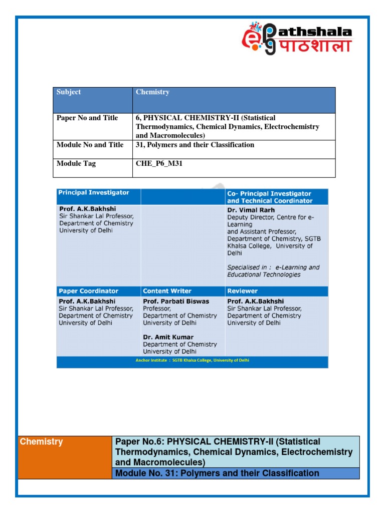 Classification of Polymer | PDF | Polymerization | Polymers
