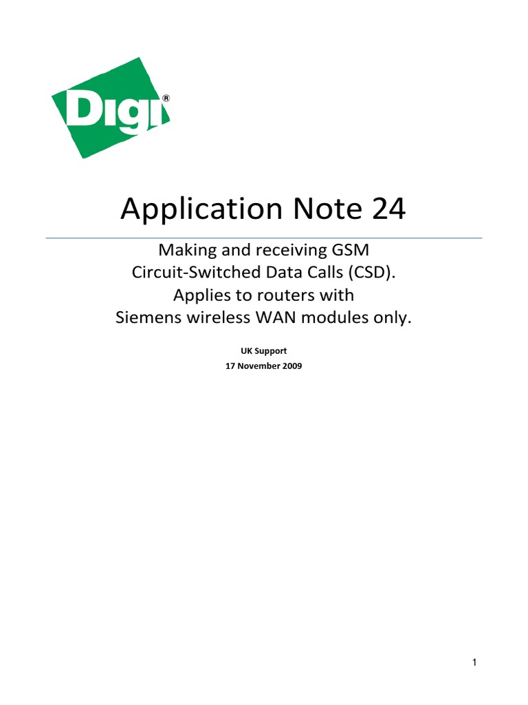 An 024 Making and Receiving CSD Data Calls | PDF | Computer Network | Modem