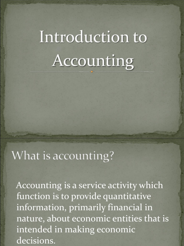 Introduction To Accounting | PDF | Accounting | Business