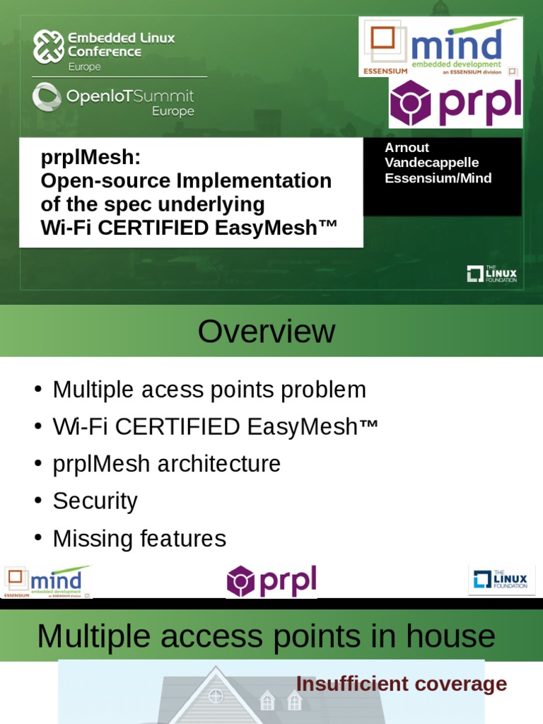 PrplMesh An Open Source Implementation of The Wi Fi Alliance® Multi AP ...