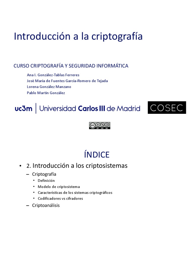 Criptosistema | PDF | Criptoanálisis | Criptografía