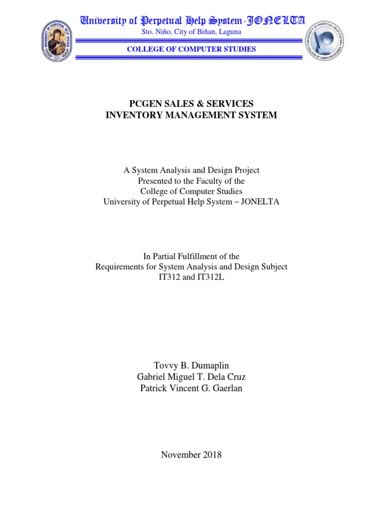 SAD Documentation | PDF | Point Of Sale | Inventory