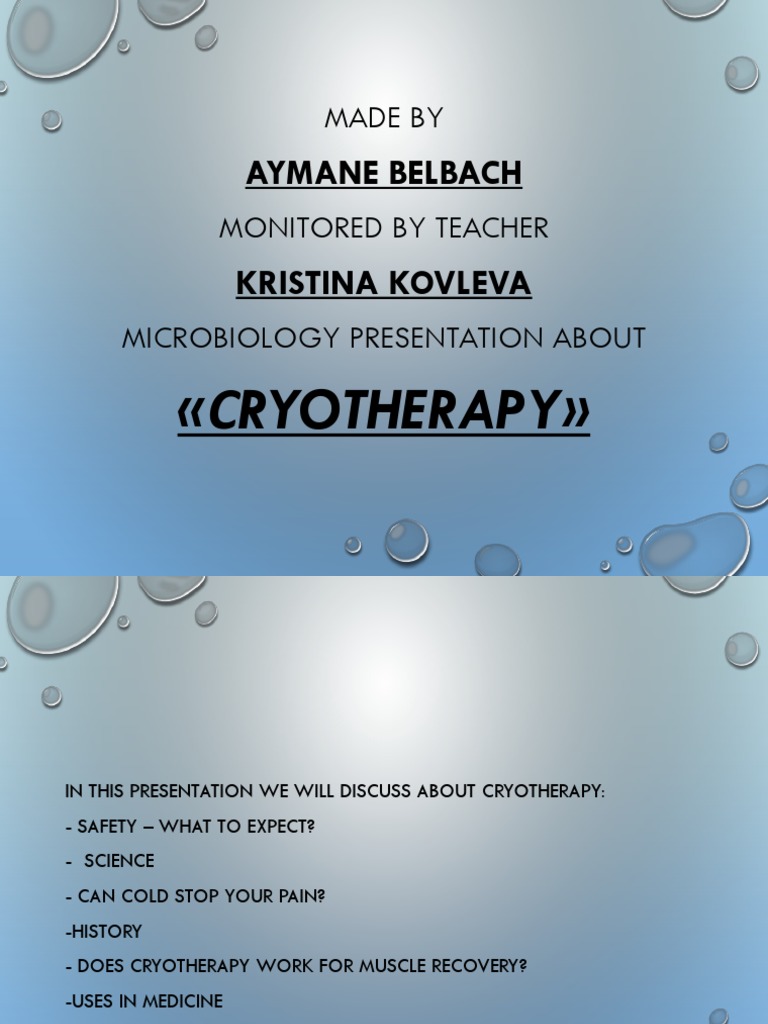 Cryotherapy | PDF