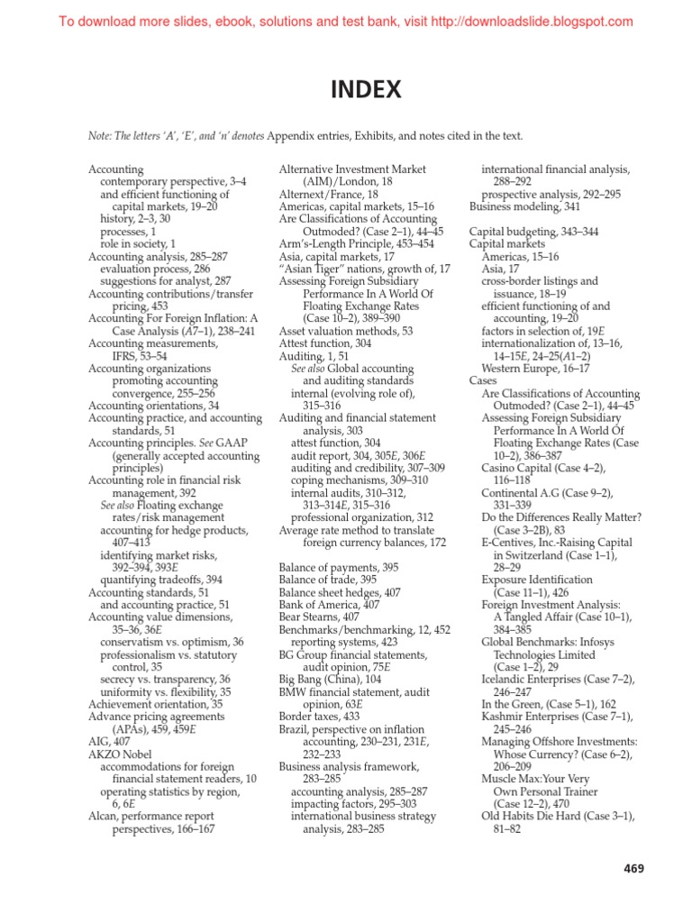 Index PDF | PDF | Financial Statement | Accounting