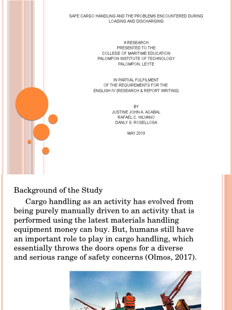 Safe Cargo Handling and The Problems Encountered During | PDF | Ships ...