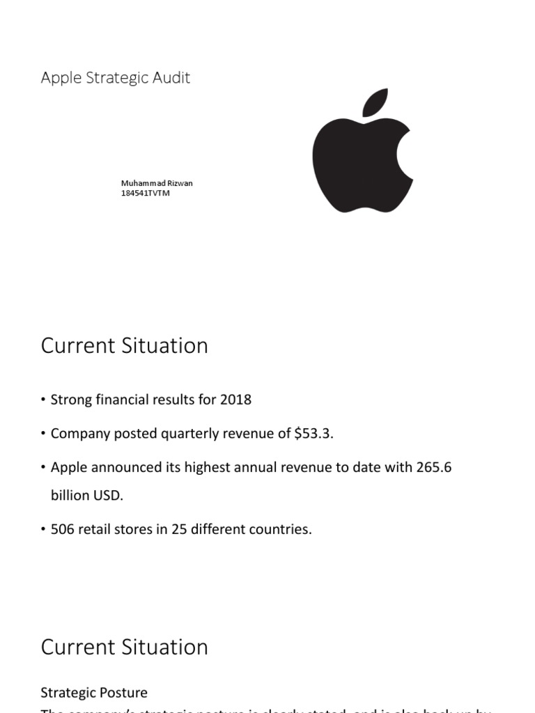 Apple Strategic Audit | PDF | Apple Inc. | Ios