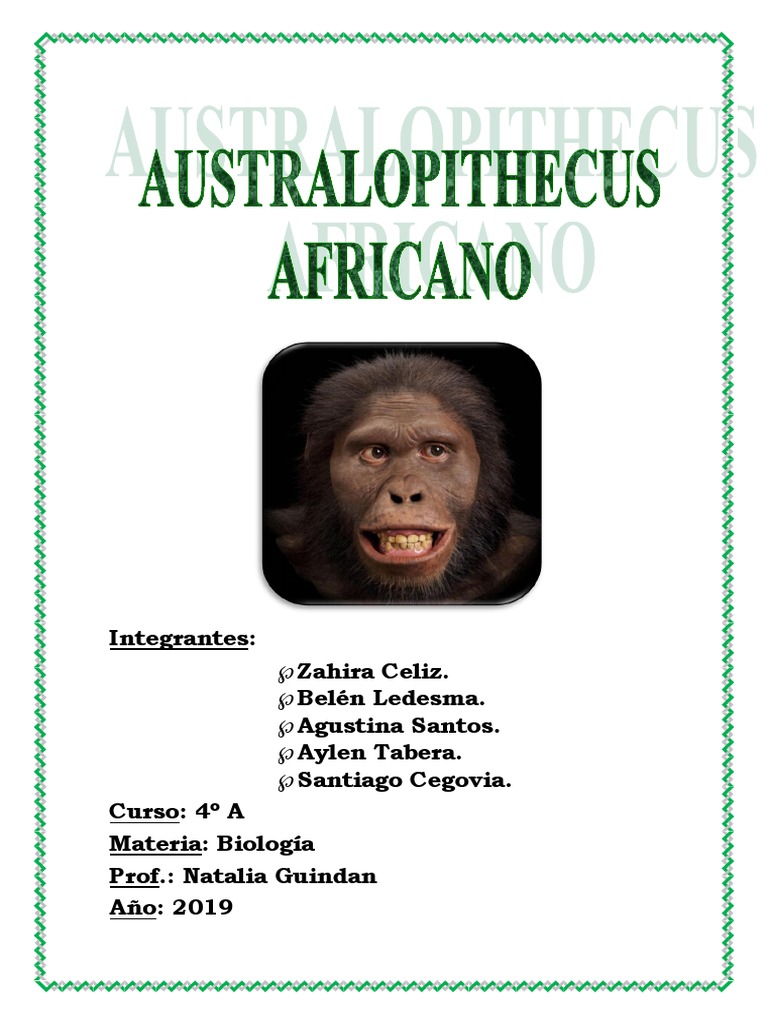 Australopithecus Africanus | PDF | Naturaleza