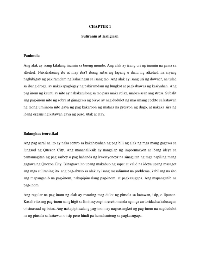 Filipino Thesis | PDF