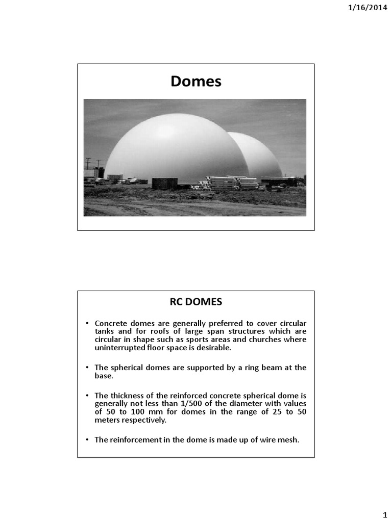 Domes PDF | PDF | Dome | Stress (Mechanics)