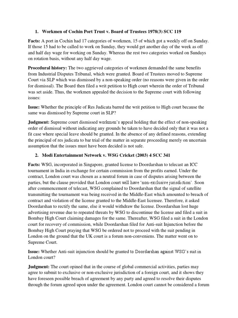 Case Briefs 2 | PDF | Lawsuit | Supreme Courts