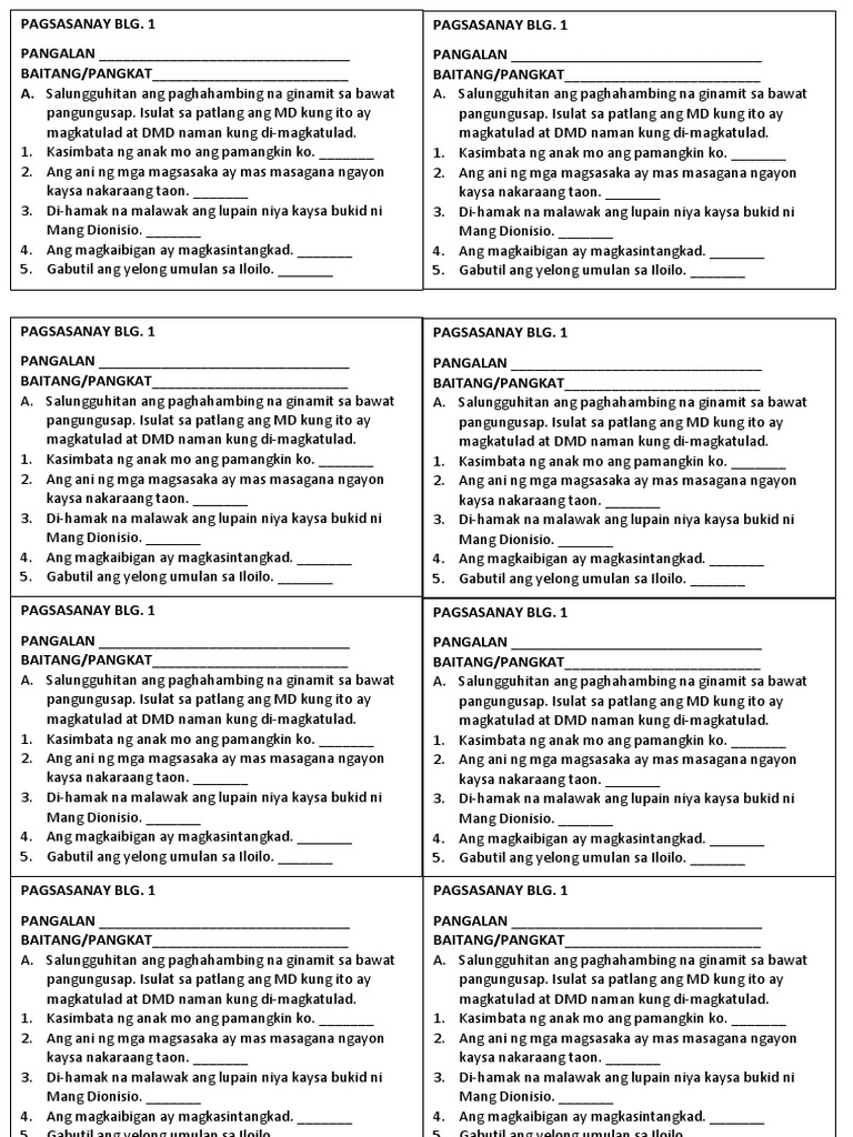 Paghahambing Act. | PDF
