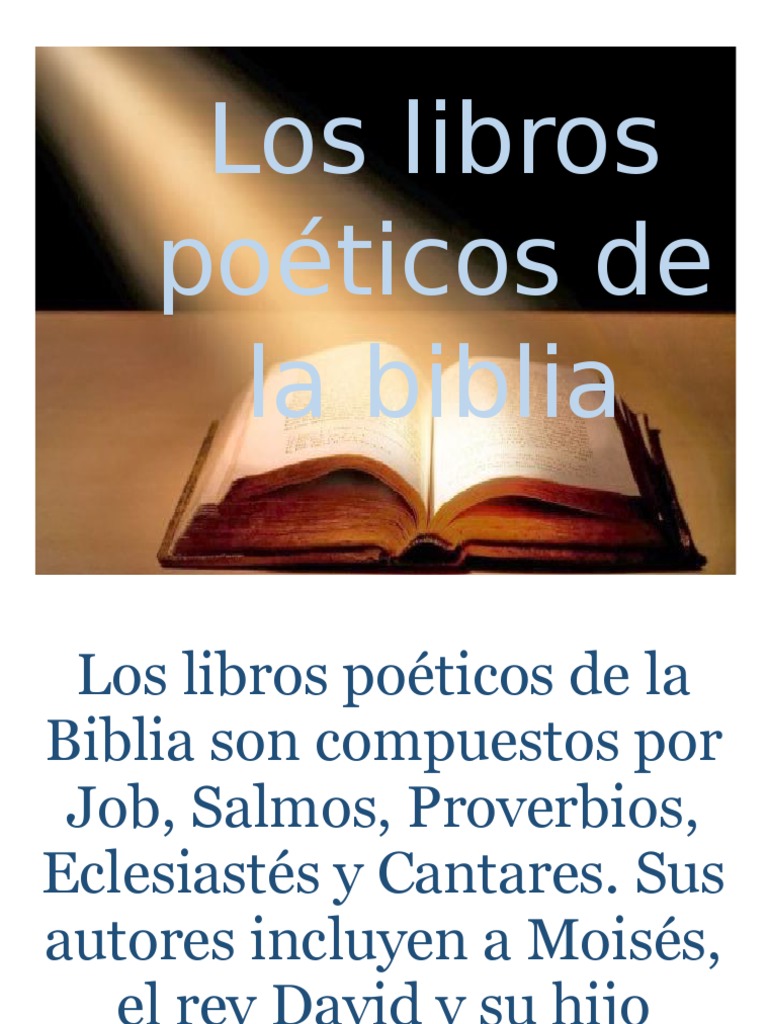 Libros Poeticos | PDF | Salmos | Libro de trabajo
