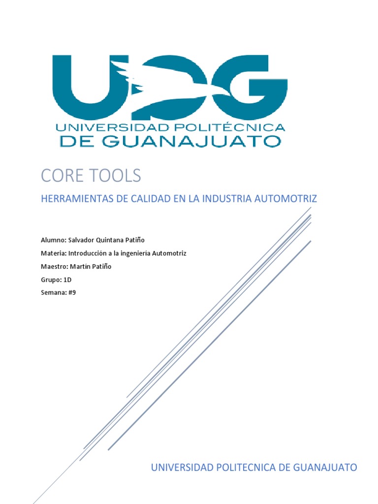 Core Tools | PDF | Medición | Calidad (comercial)