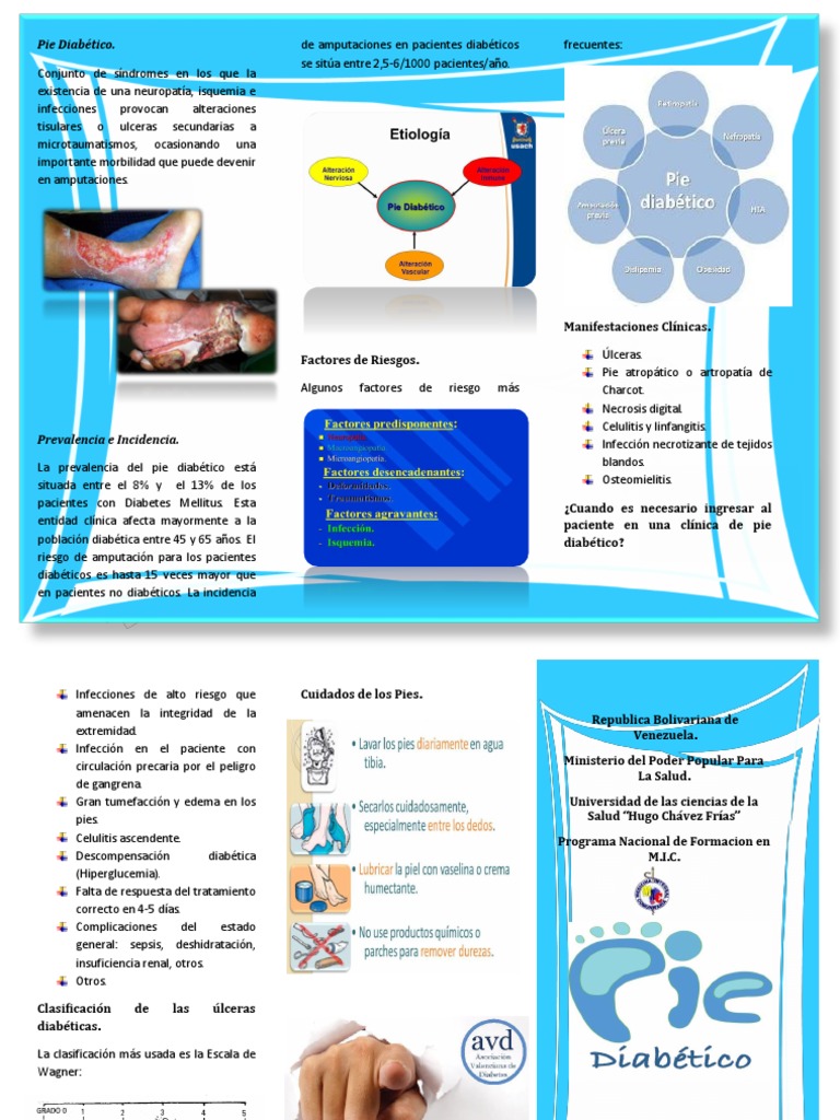 Triptico de Pie Diabetico | PDF | Diabetes | Especialidades Medicas Triptico de Pie Diabetico | PDF | Diabetes | Especialidades Medicas