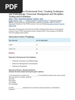 FGEI EST Past Papers 2024 Guide | PDF | Project Based Learning | Learning