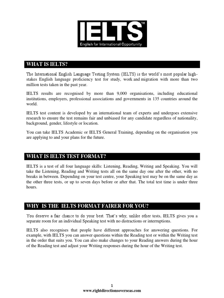 Ielts Letter Writing | PDF | International English Language Testing ...