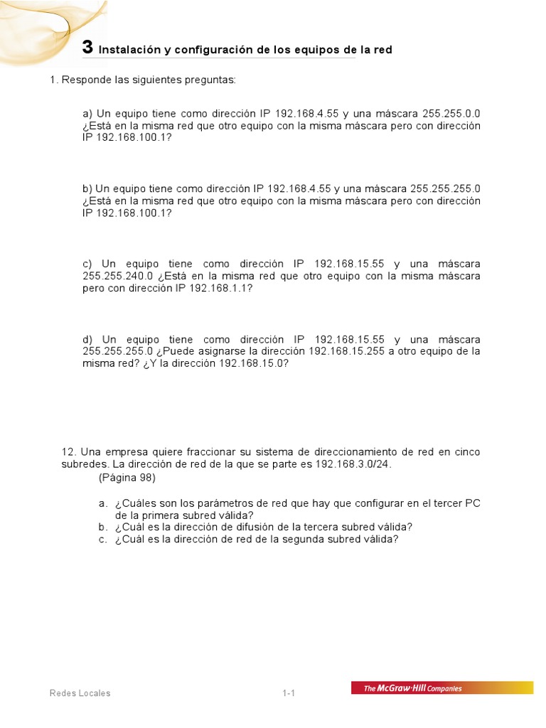 Redes Ud3 Ejercicios | PDF