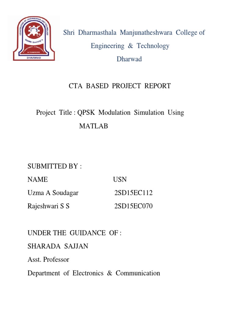 QPSK Modulation Simulation Using Matlab | PDF | Modulation | Media ...