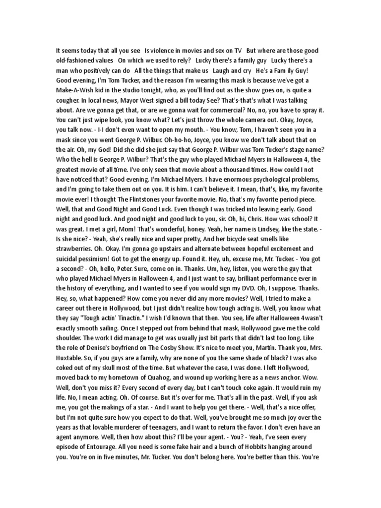 Another Family Guy Script | PDF