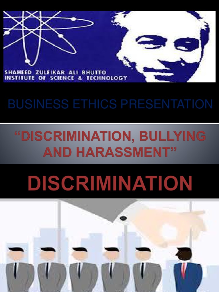 Presentation On Discrimination, Bullying and Harassment. | PDF