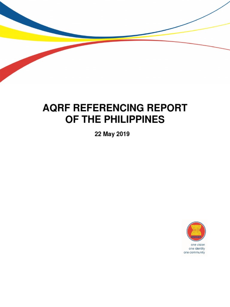 AQRF Referencing Report of The Philippines 22 May 2019 - FINAL2 PDF ...