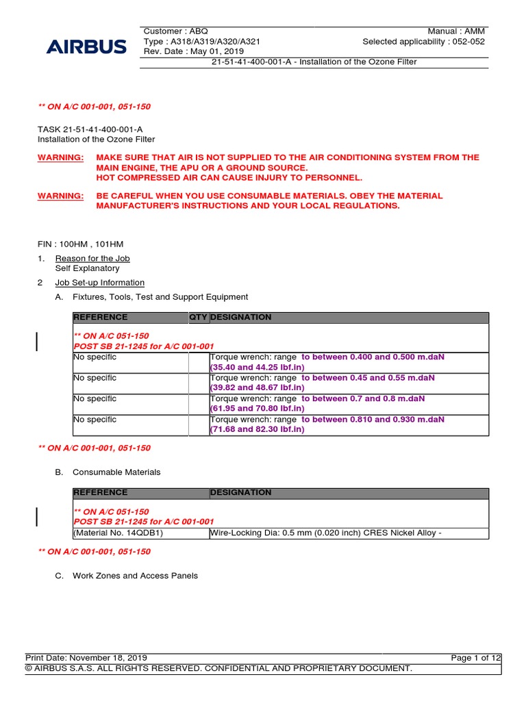 Installation | PDF | Airbus | Manufactured Goods