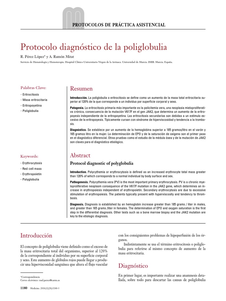 Conducta en Poliglobulia | PDF | Especialidades Medicas | Medicina CLINICA