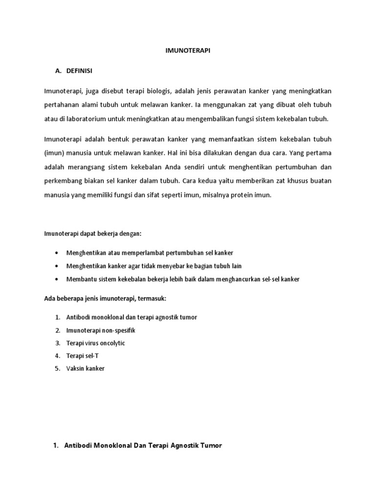 IMUNOTERAPI | PDF
