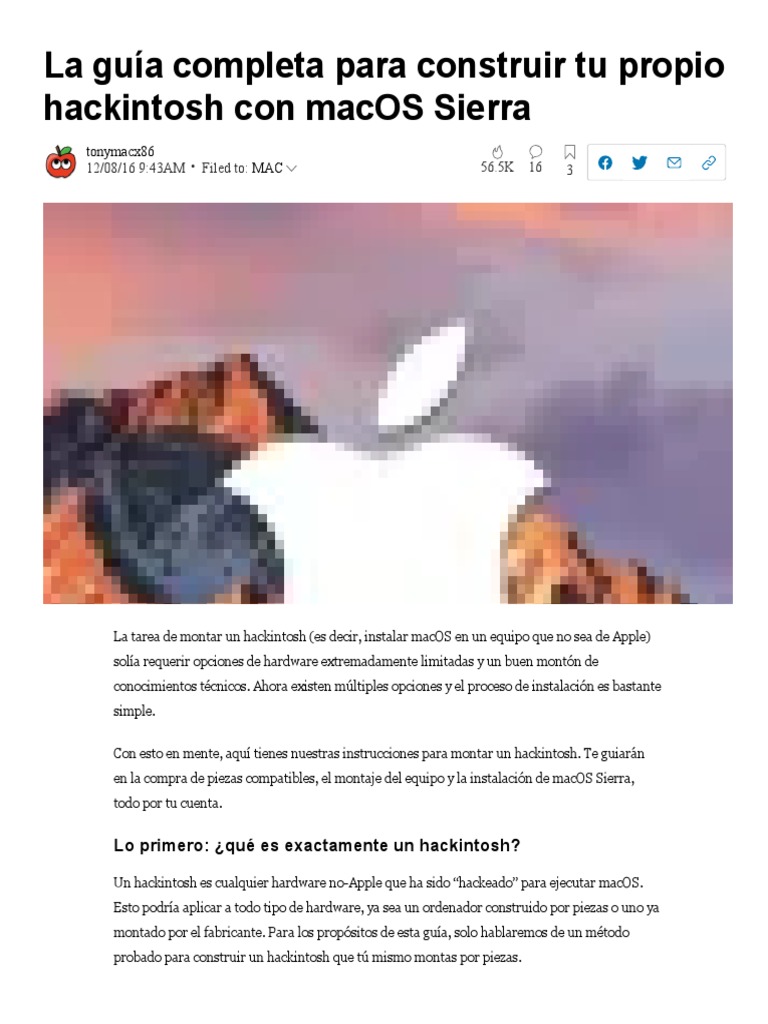 Construir Un Hackintosh | PDF | Mac OS | Bios