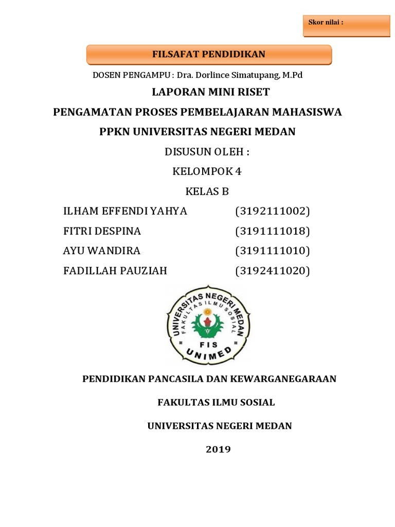 Mini RIset Filsafat Pendidikan | PDF