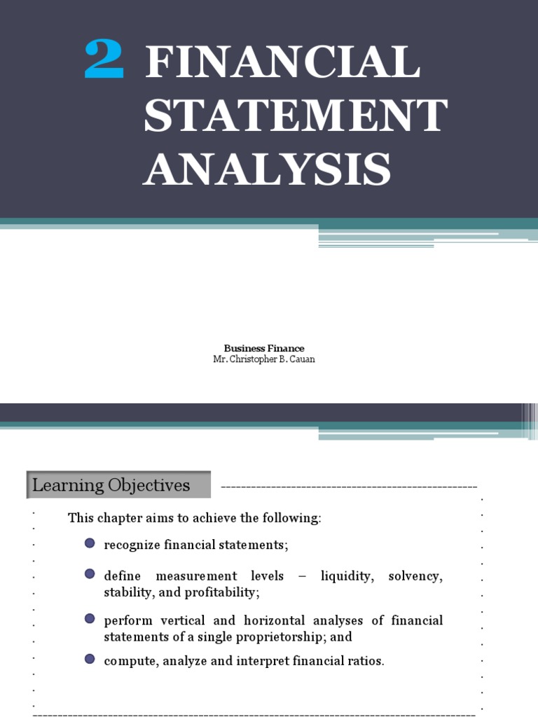 Chapter 2 Financial Statement Analysis For Students | PDF | Revenue ...