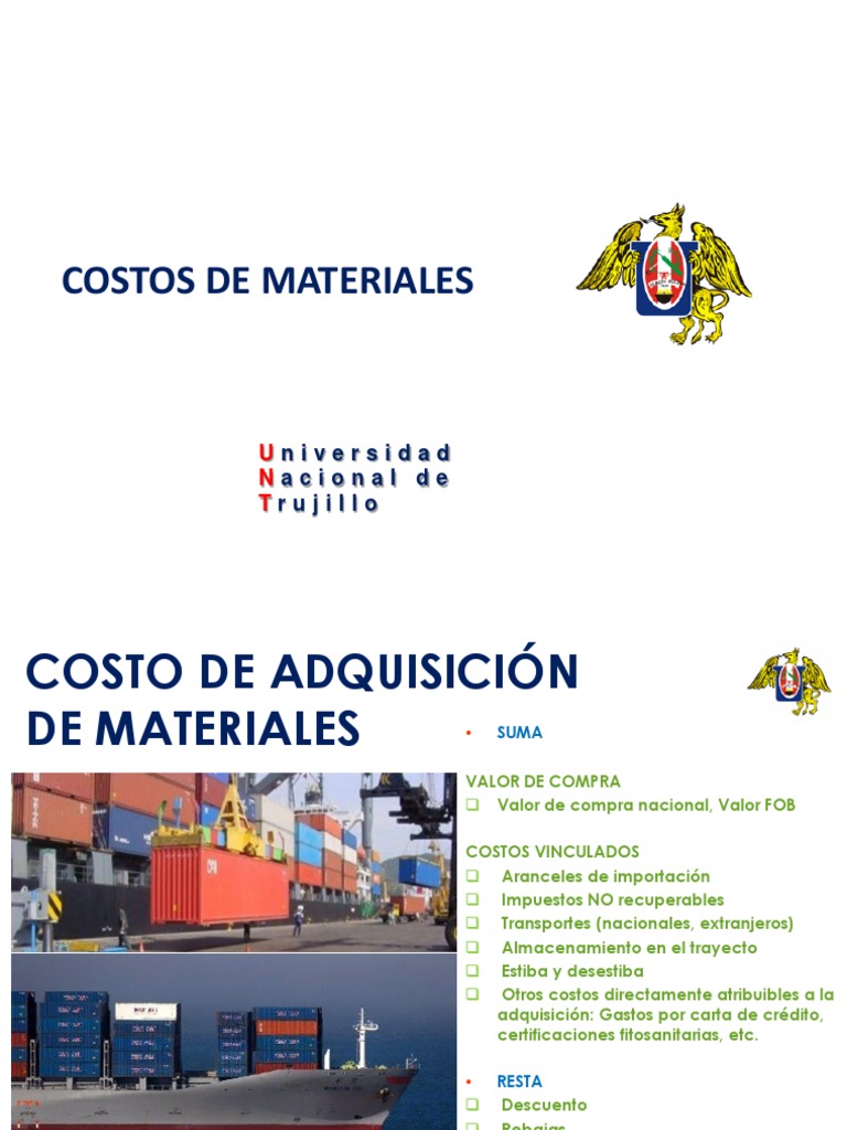 Costo de Materiales | PDF | Inventario | Contabilidad