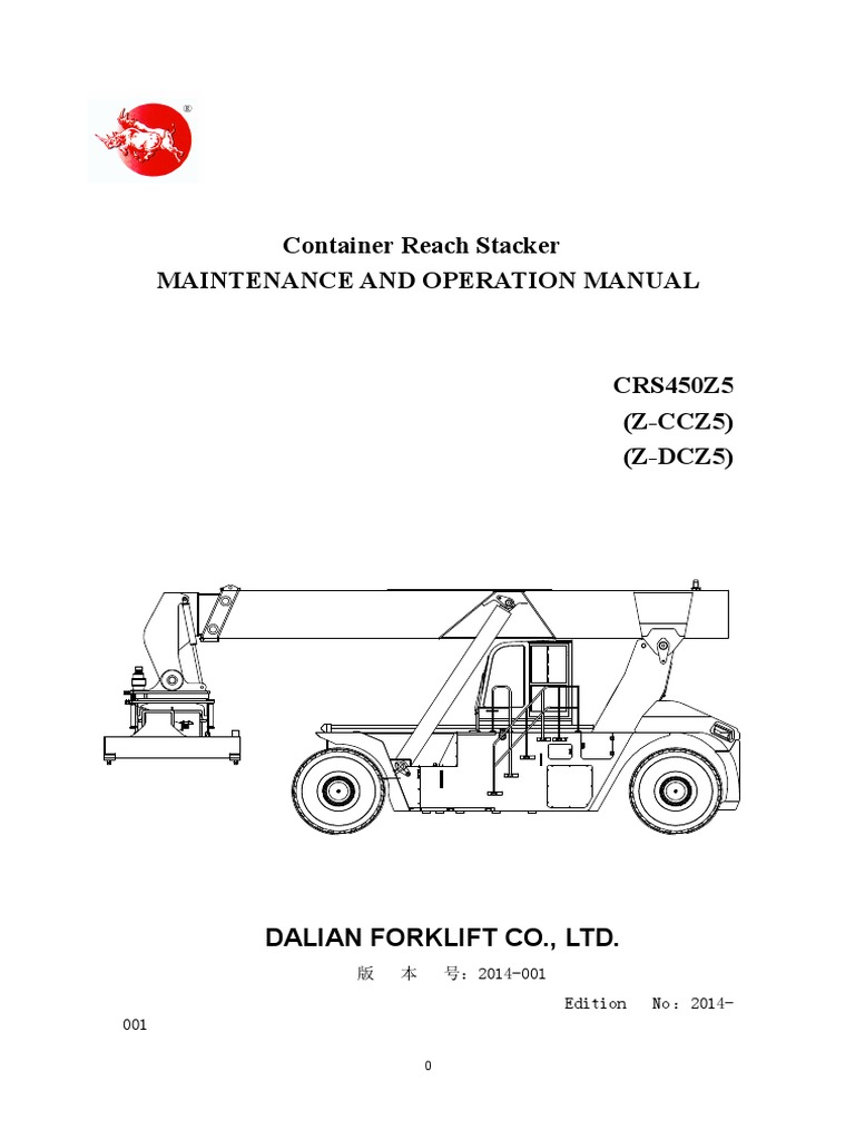 Operation and Maintenance Manual of Container Reach-Stacker | PDF ...
