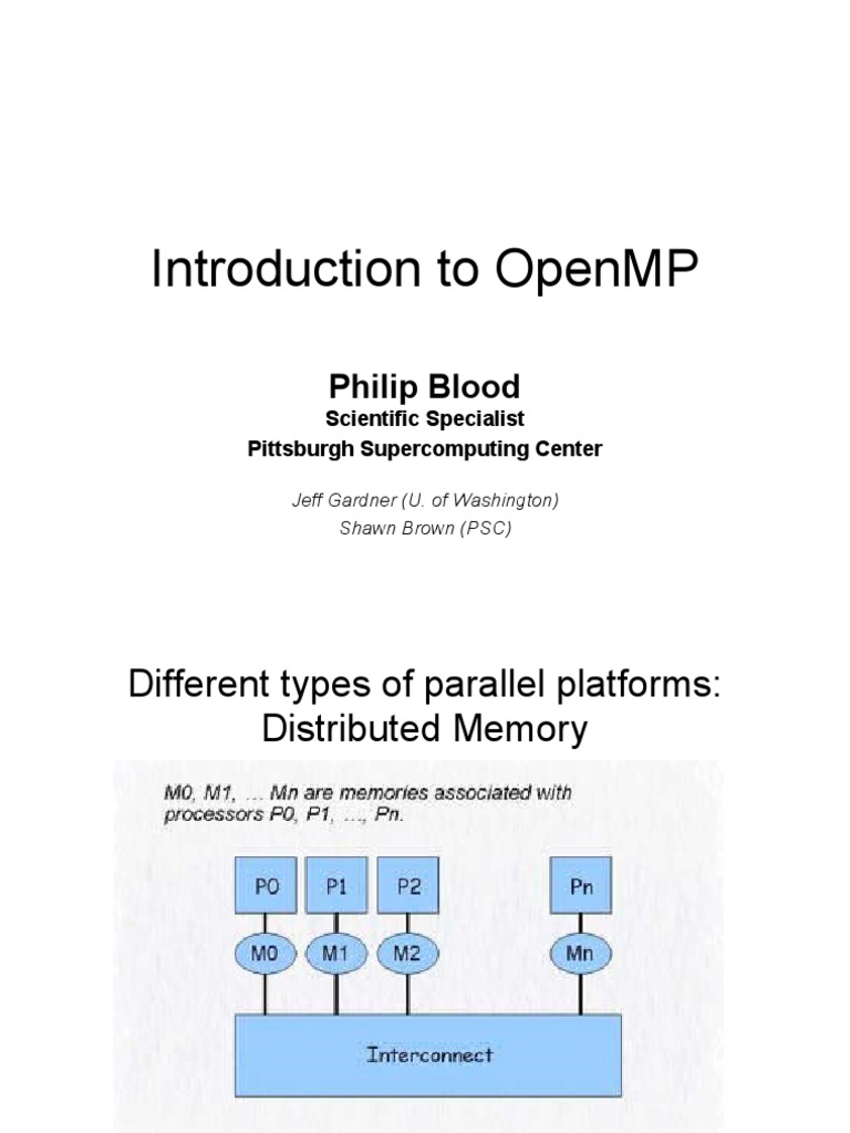 Openmp Basics Pdf Parallel Computing Thread Computing