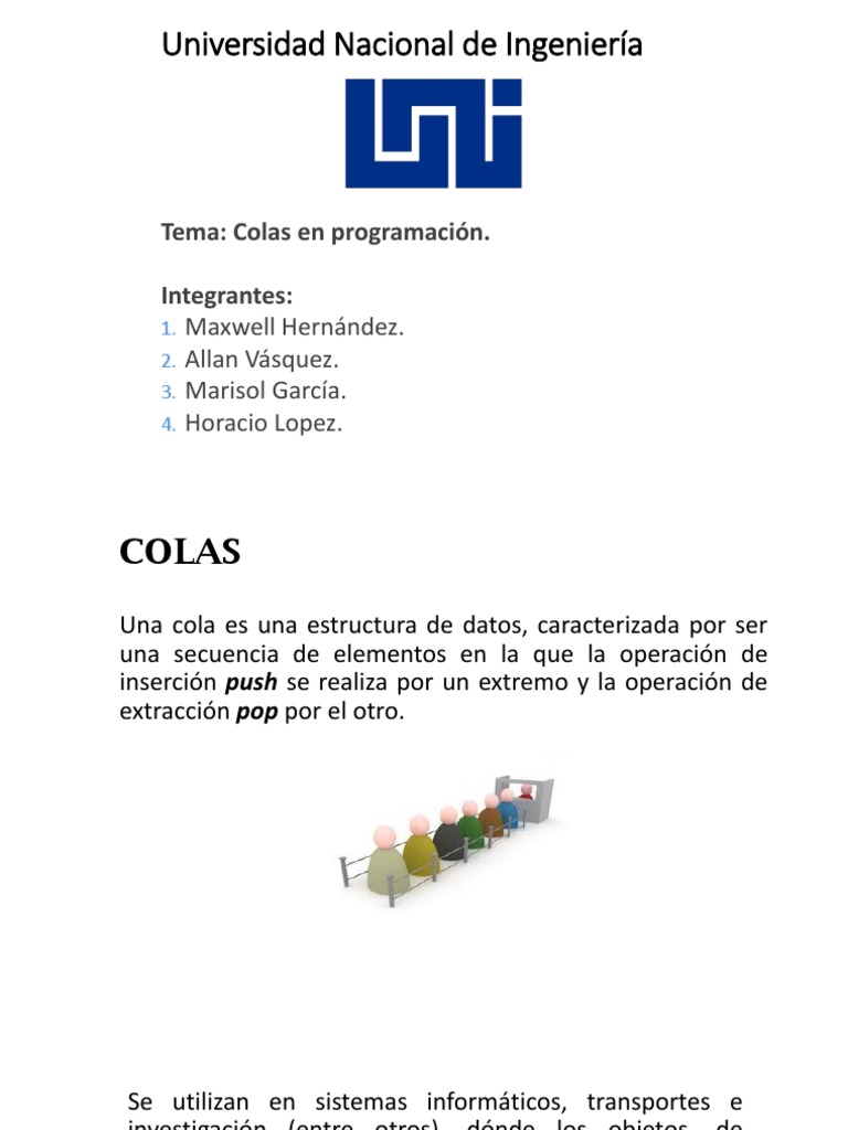 Uso de Colas en Programacion | PDF | Cola (tipo de datos abstractos ... Uso de Colas en Programacion | PDF | Cola (tipo de datos abstractos ...