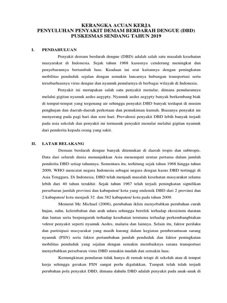 Kak DBD Puskesmas | PDF | Ilmu Sosial | Sains & Matematika