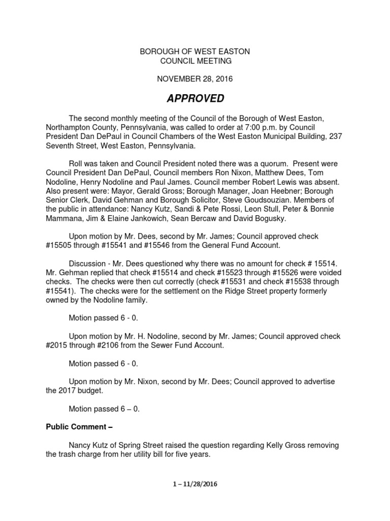 Nancy Kutz Expressed Outrage at West Easton Council Meeting Regarding ...