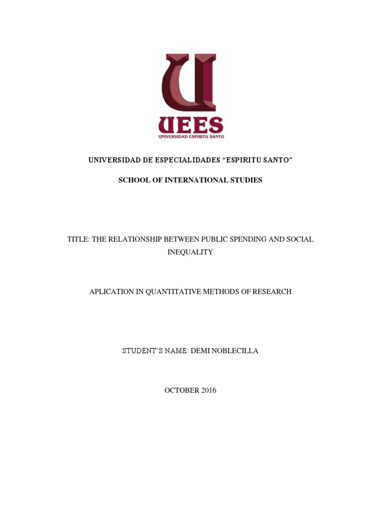 Quantitative Research Paper Final | PDF | Keynesian Economics | Gini ...