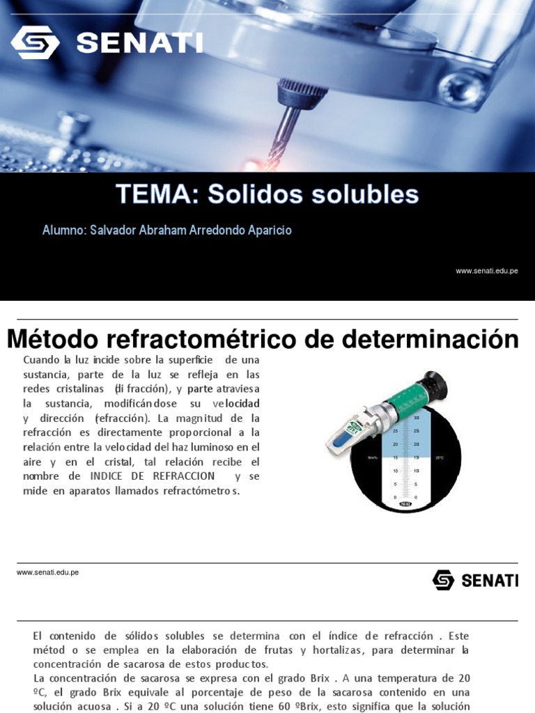 Solidos Solubles | PDF | Precipitación (Química) | Química